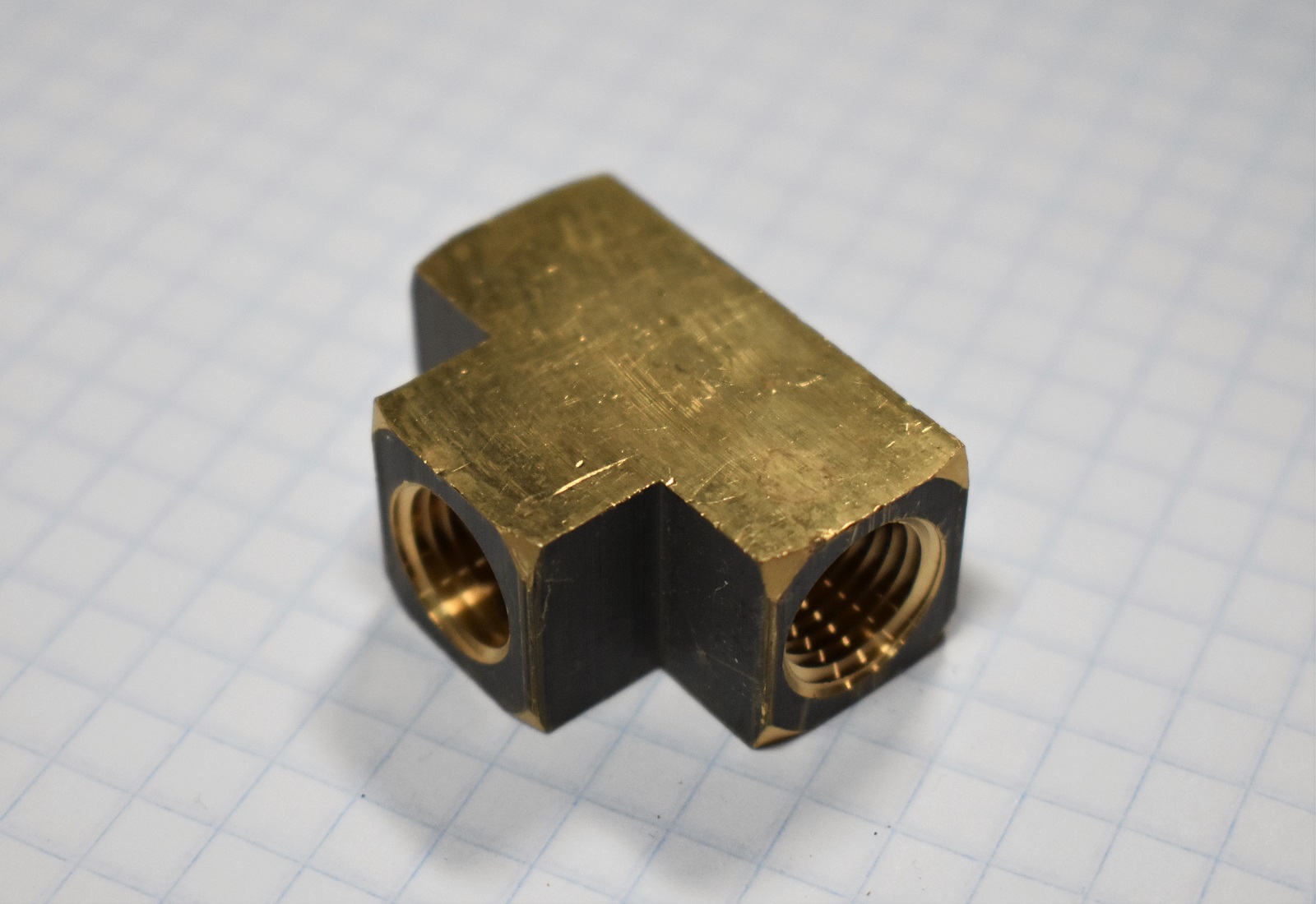 3 Way Brass 1/4″ T Fitting | Extreme Outback