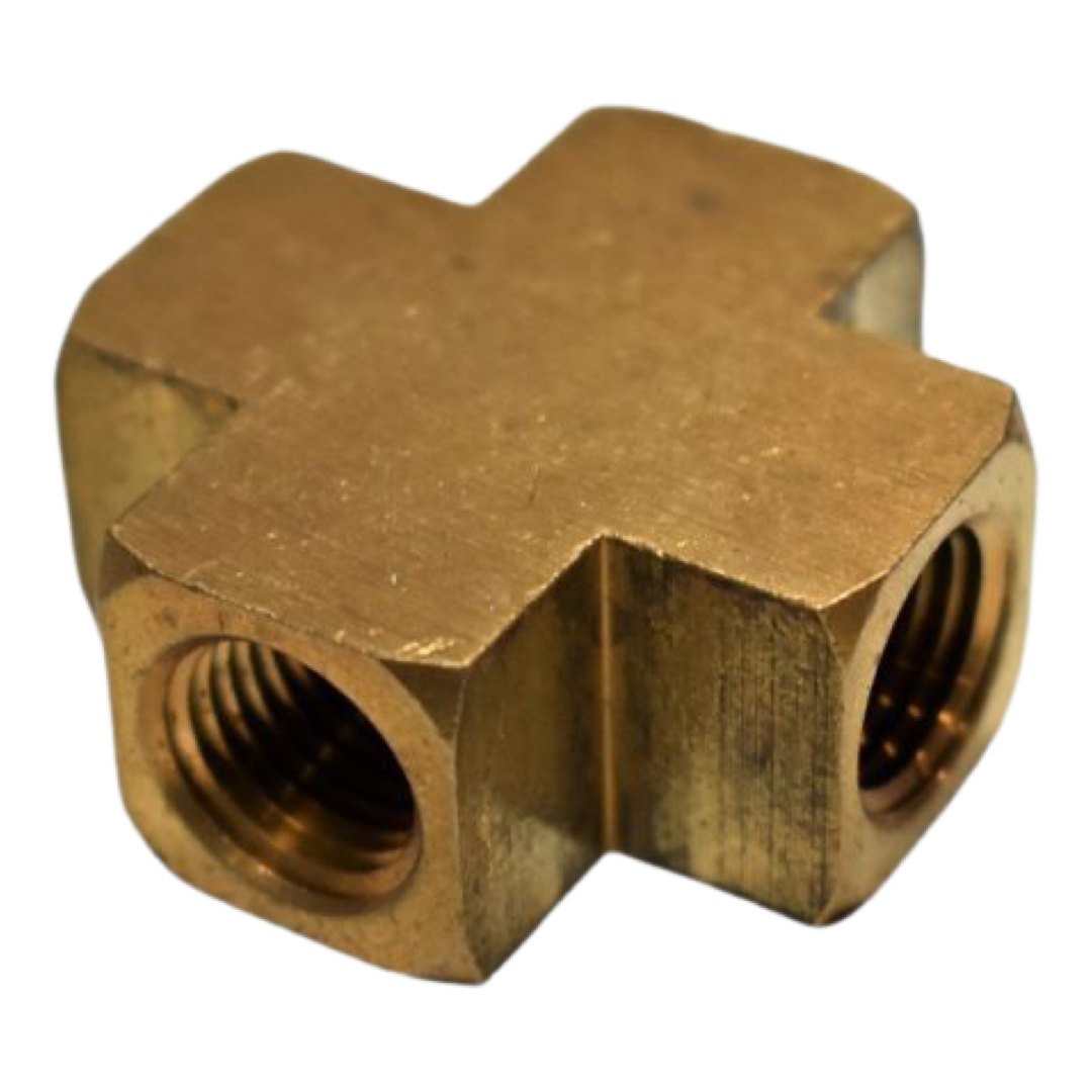 4 Way Brass “Cross” 1/4″ Fitting | Extreme Outback